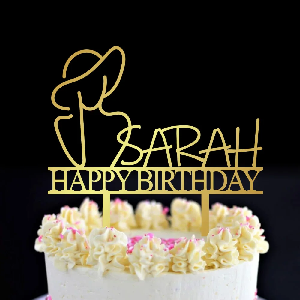 Personalized-Woman-Birthday-Cake-Topper-Laser-Cut-18cm-Name-Letter-10 ...