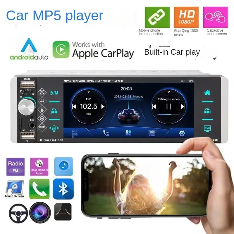 Carplay-Car-Radio-MP5-Audio-Video-Player-Android-Auto-Receptor ...