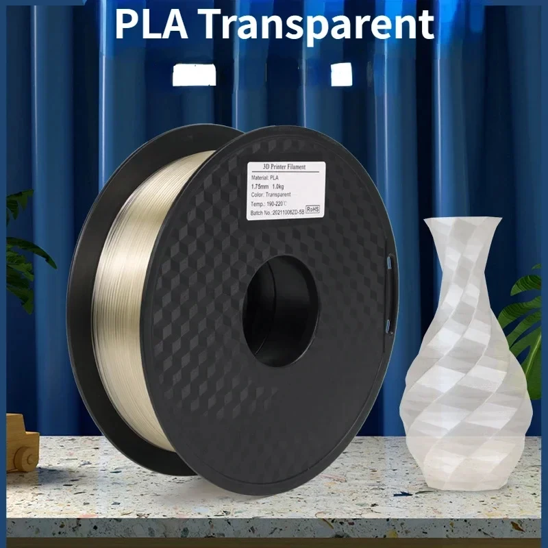 Transparent-PLA-Neatly-Wound-3D-Printing-Filament-0-02mm-Dimensional ...