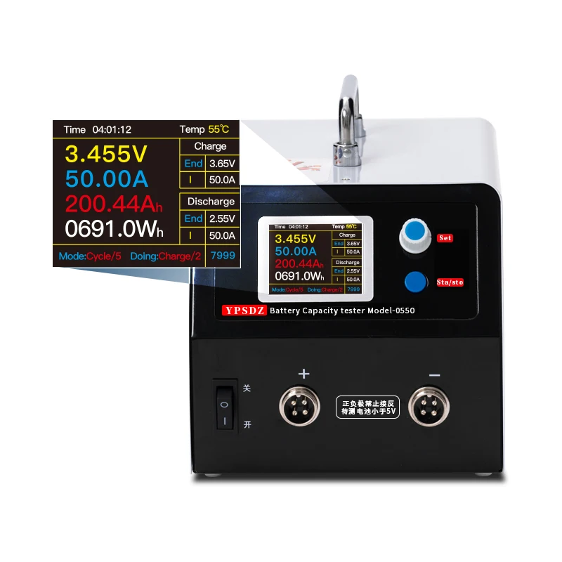 YPSDZ-0550-Lithium-Battery-Capacity-Tester-18650-Discharge-Instrument ...