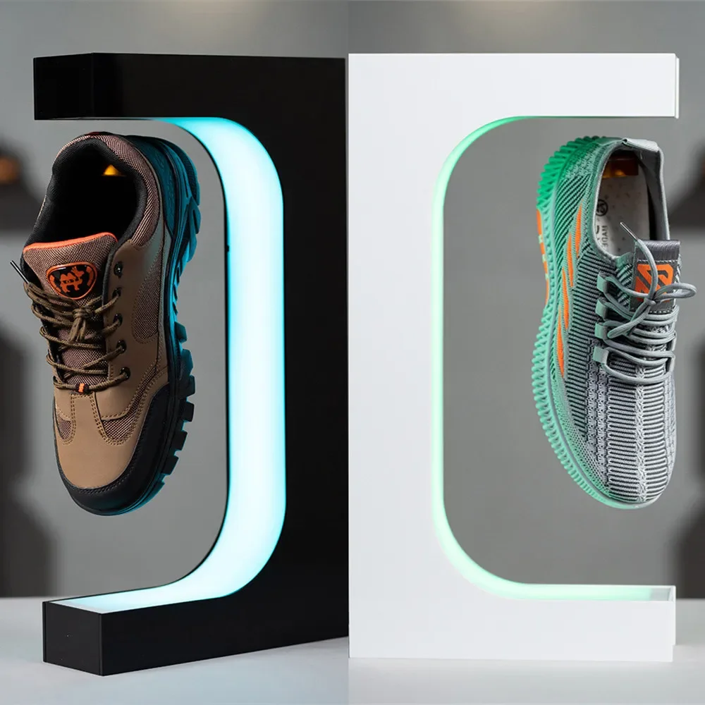 Levitation-E-shaped-Shoe-Shelf-360-Degree-Rotation-Display-Stand ...