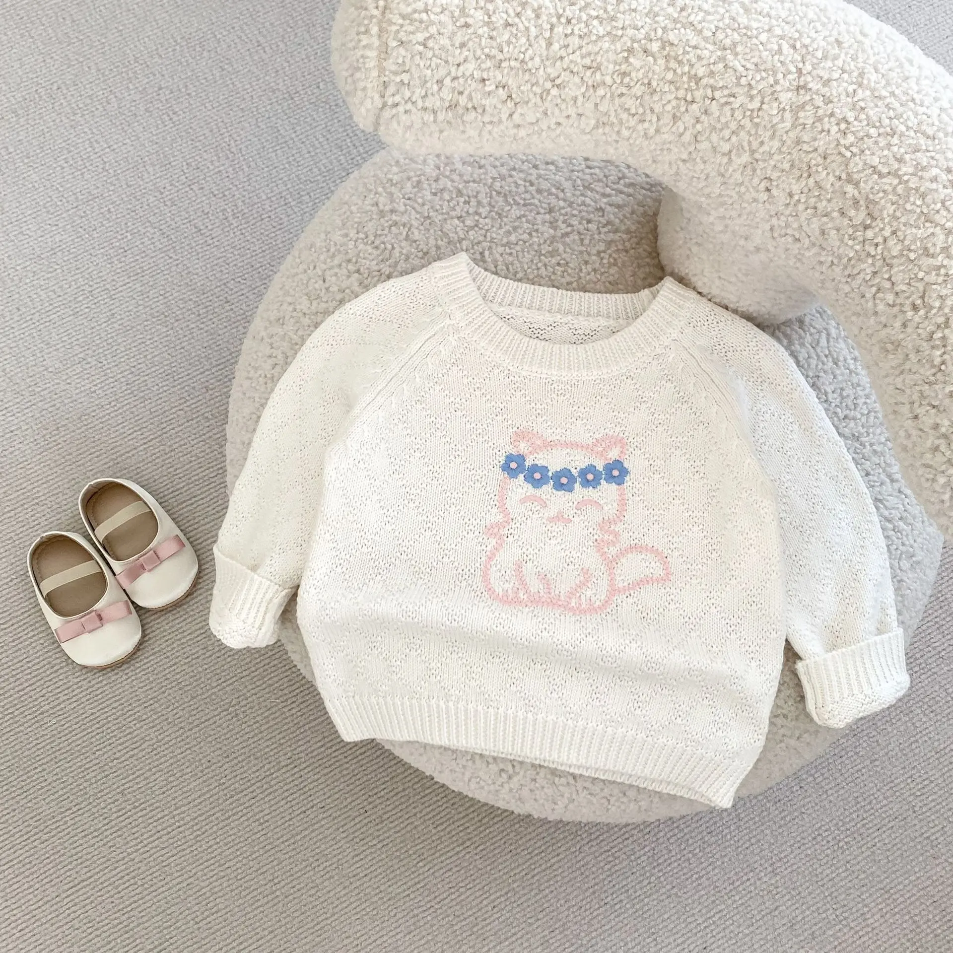 0-3T-Cat-Print-Baby-Sweater-Newborn-Kid-Baby-Boy-Girl-Clothes-Long ...