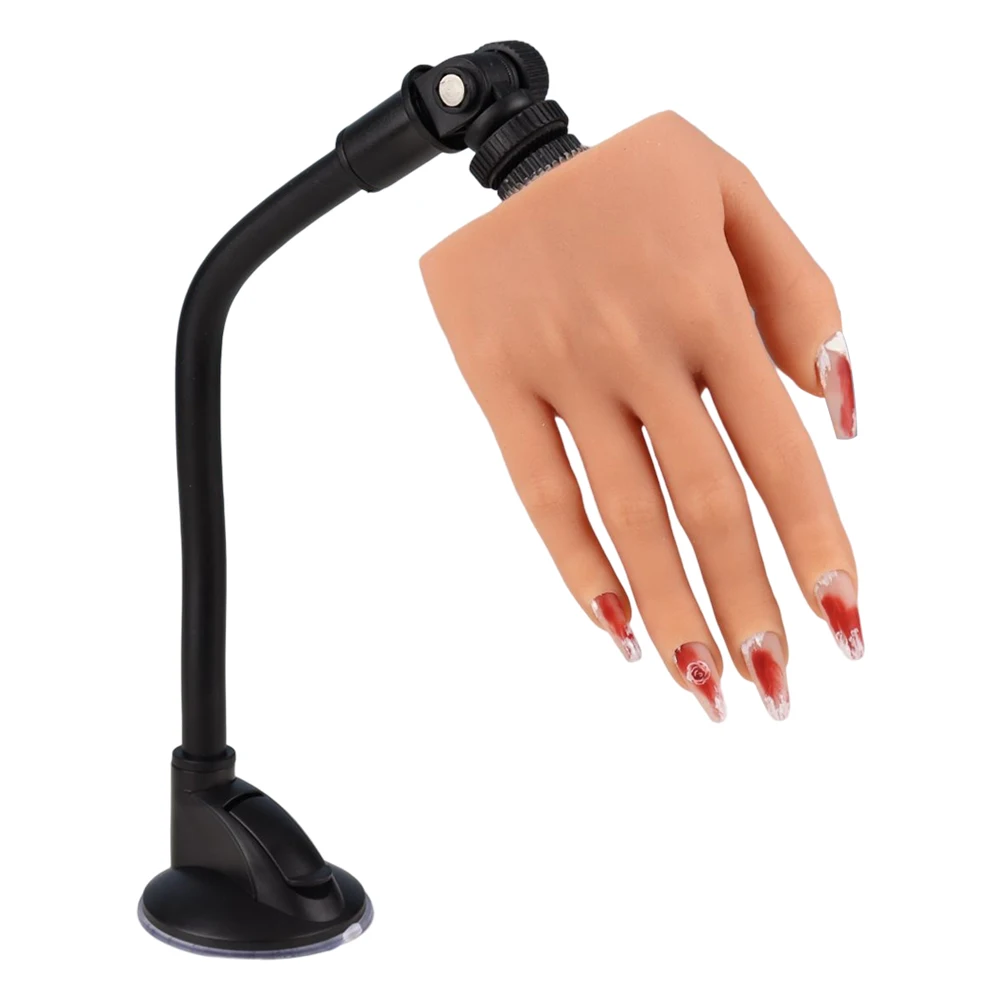 New-Practice-Hand-with-Stand-for-Nail-Art-with-Tips-Adult-Mannequin ...