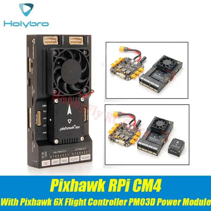 HolyBro-Pixhawk-RPi-CM4-Baseboard-with-Pixhawk-6X-Flight-Controller ...