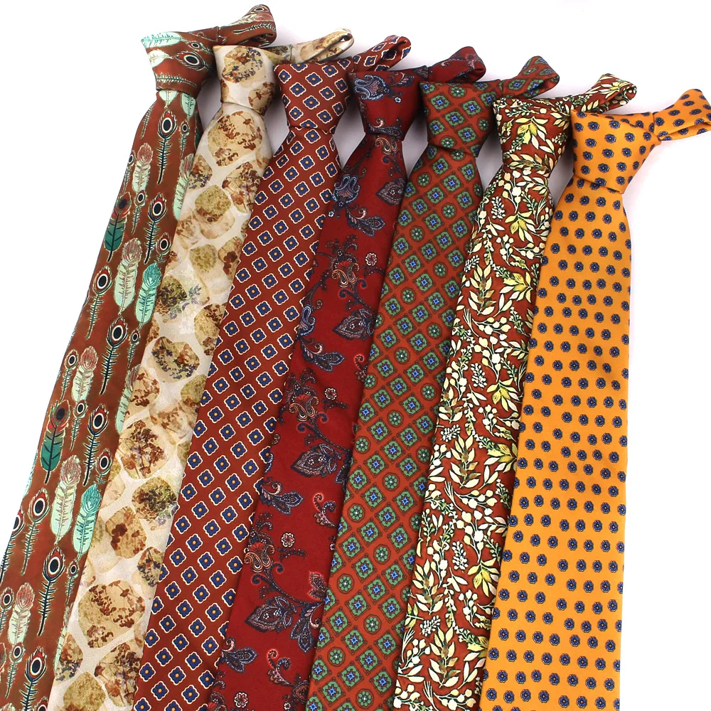 New-Soft-Print-Neck-Ties-Casual-Floral-Tie-For-Party-Fashion-Printing ...