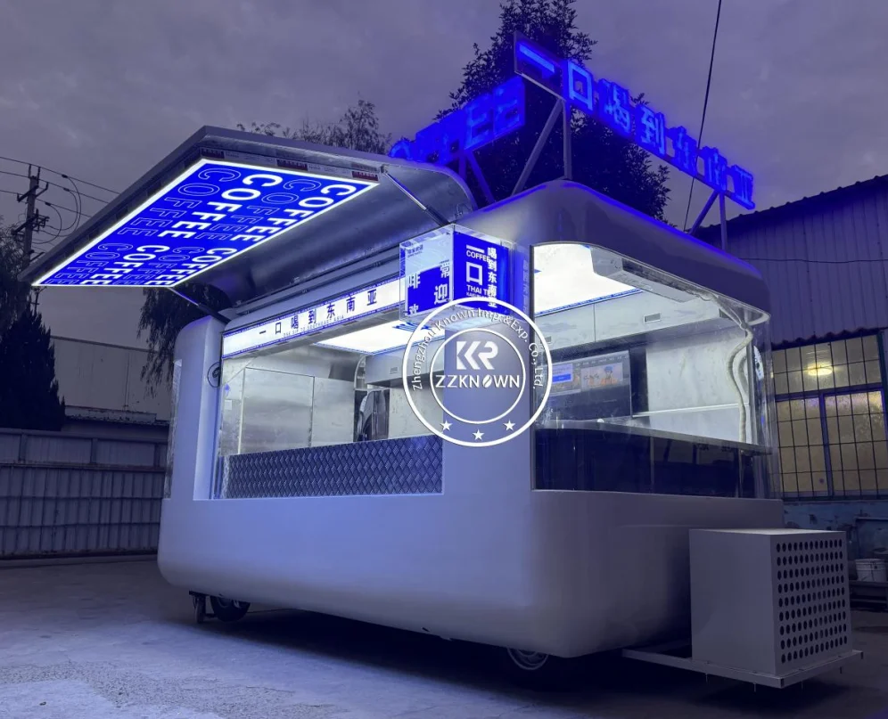 Commercial-Ice-Cream-Food-cart-Trailer-Hot-Dog-Food-Push-Cart-Food ...