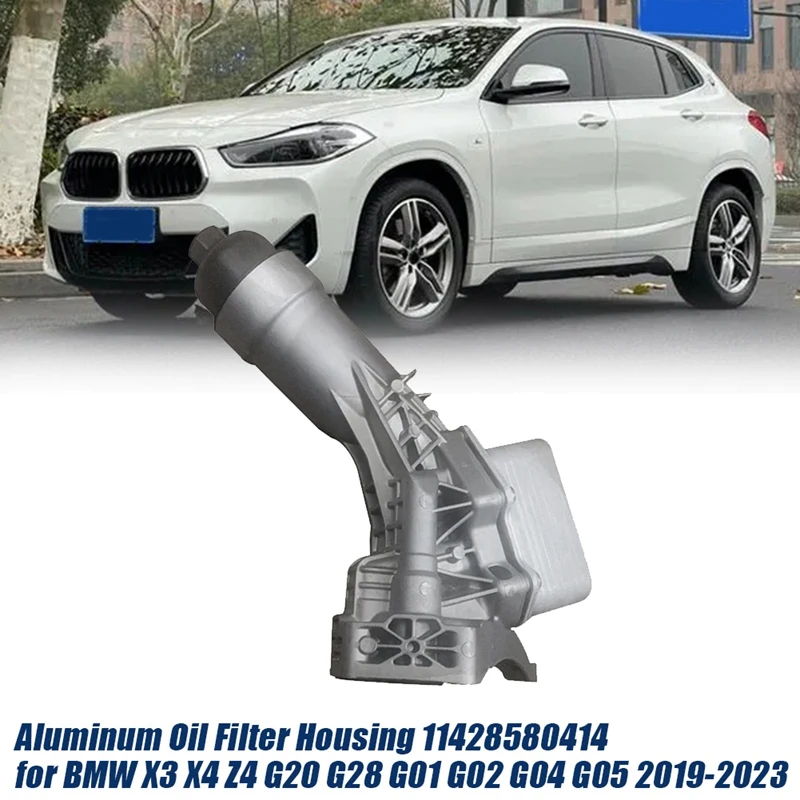Engine-Aluminum-Oil-Filter-Housing-11428580414-For-BMW-X3-X4-Z4-G20-G28 ...