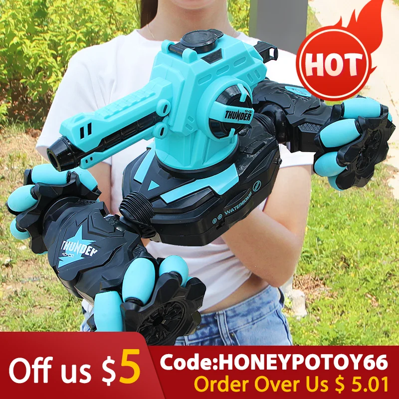 Gesture Sensing Launch Water Bomb Remote Control Car 30Mins 4WD Lateral ...