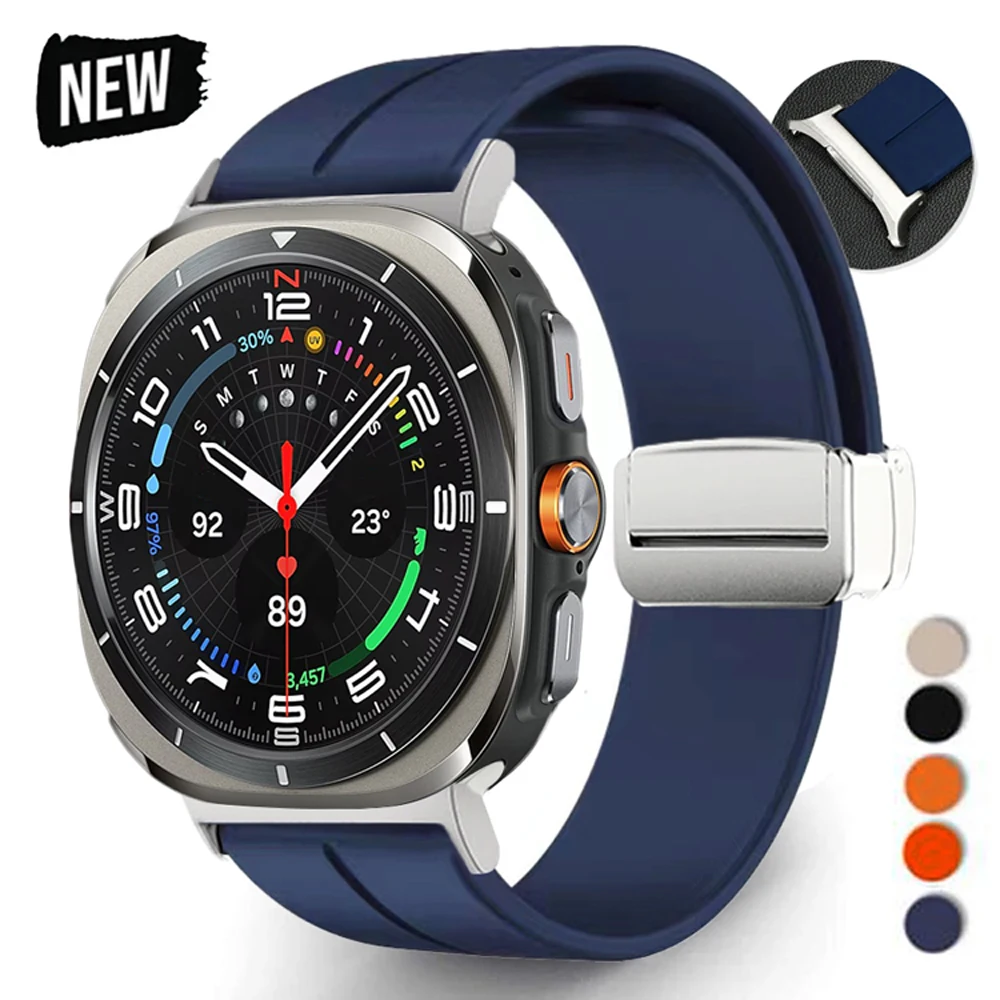 Soft-Silicone-Magnetic-Band-for-Samsung-Galaxy-Watch-Ultra-47mm-Loop ...