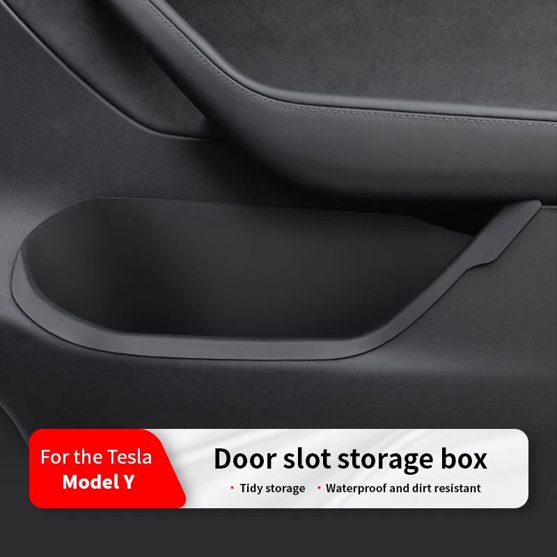 Door Storage Box Side Pocket Protect Liner for Tesla Model Y 3 Highland ...