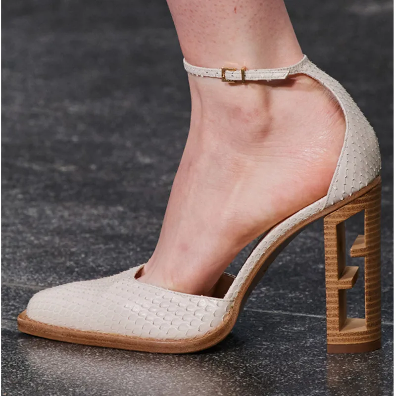 Women-s-Hollow-High-Heel-Sandals-Brand-New-Pointed-Toe-Shaped-Heel ...