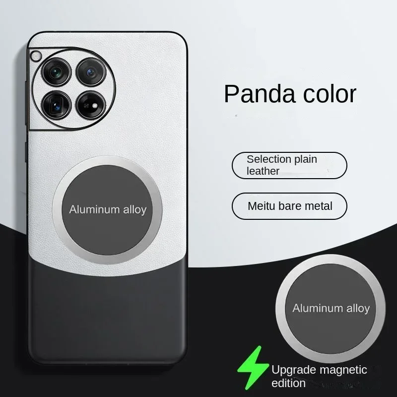 For-OnePlus-12-Case-Luxury-PU-leather-Skin-With-Magnetic-Protective ...