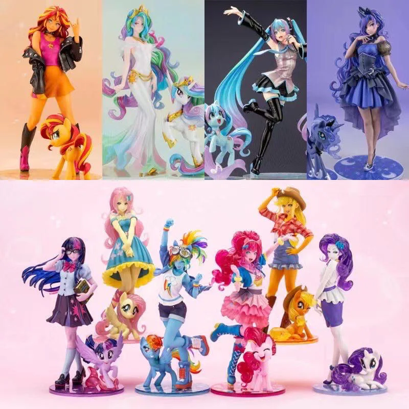 My-Little-Pony-Rainbow-Dash-Anime-Figure-Kawai-Rainbow-Dash-Applejack ...