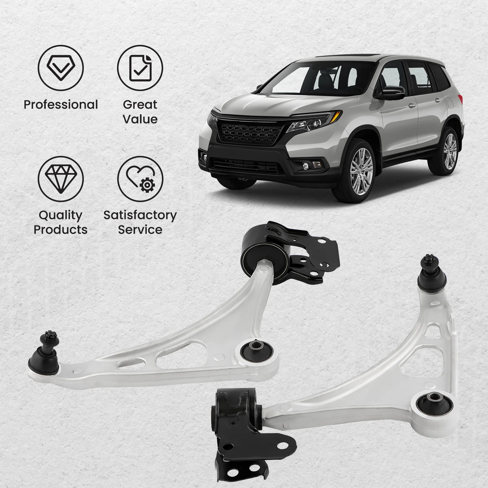 2x-Front-Lower-Control-Arms-for-Acura-MDX-2014-2020-Honda-Pilot ...