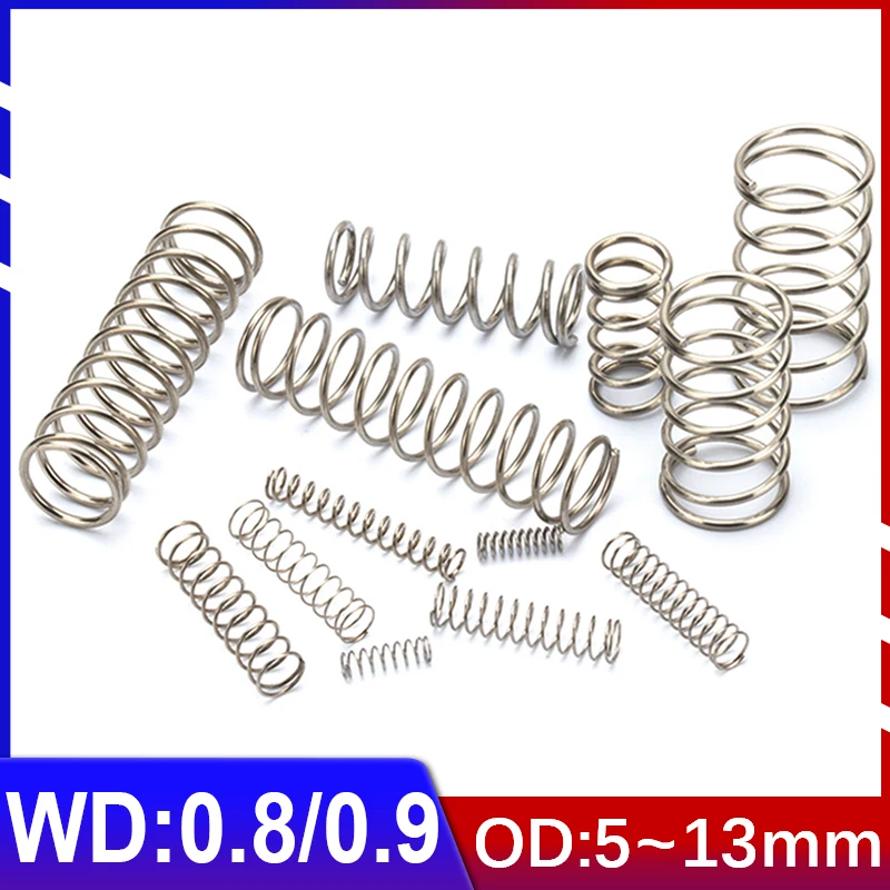 0-8mm-0-9mm-Wire-Diameter-Compression-Spring-Buffer-Return-Short-Small ...