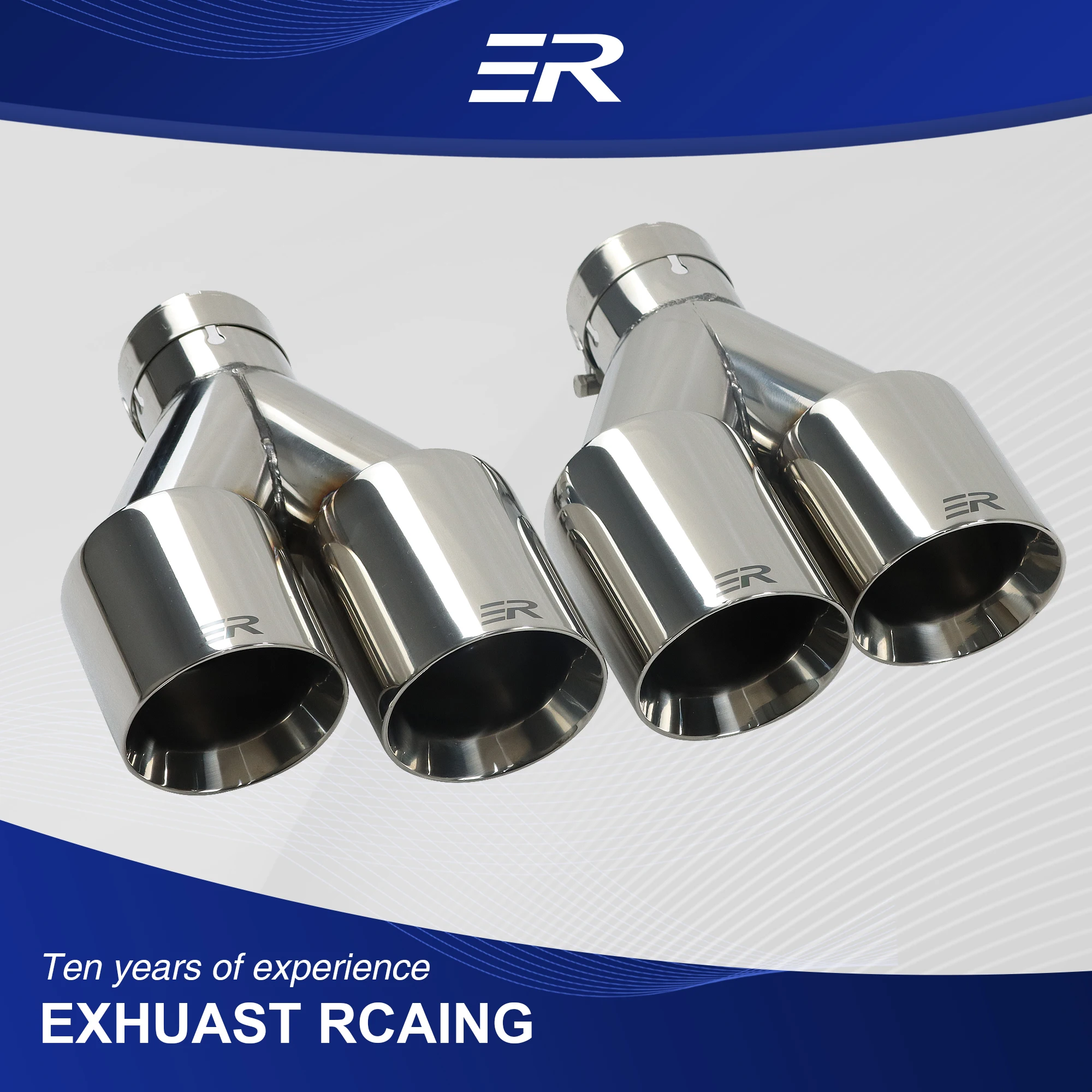 Exhaust-Racing-Car-modify-Exhaust-Tips-double-Exit-Exhaust-Pipe-Nozzle ...