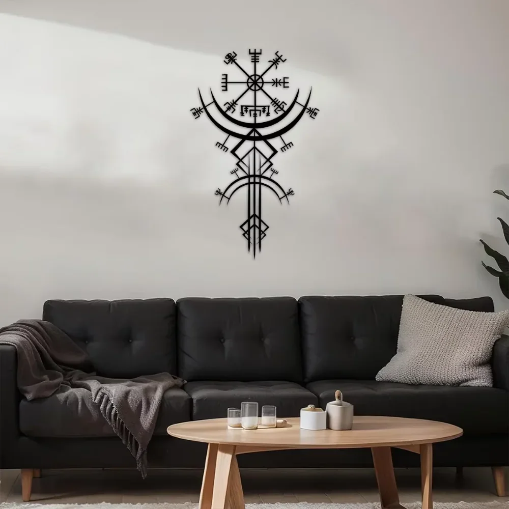 Viking Metal Decor: Rune Wall Art Inspired by Norse Mythology, 16.1 ...