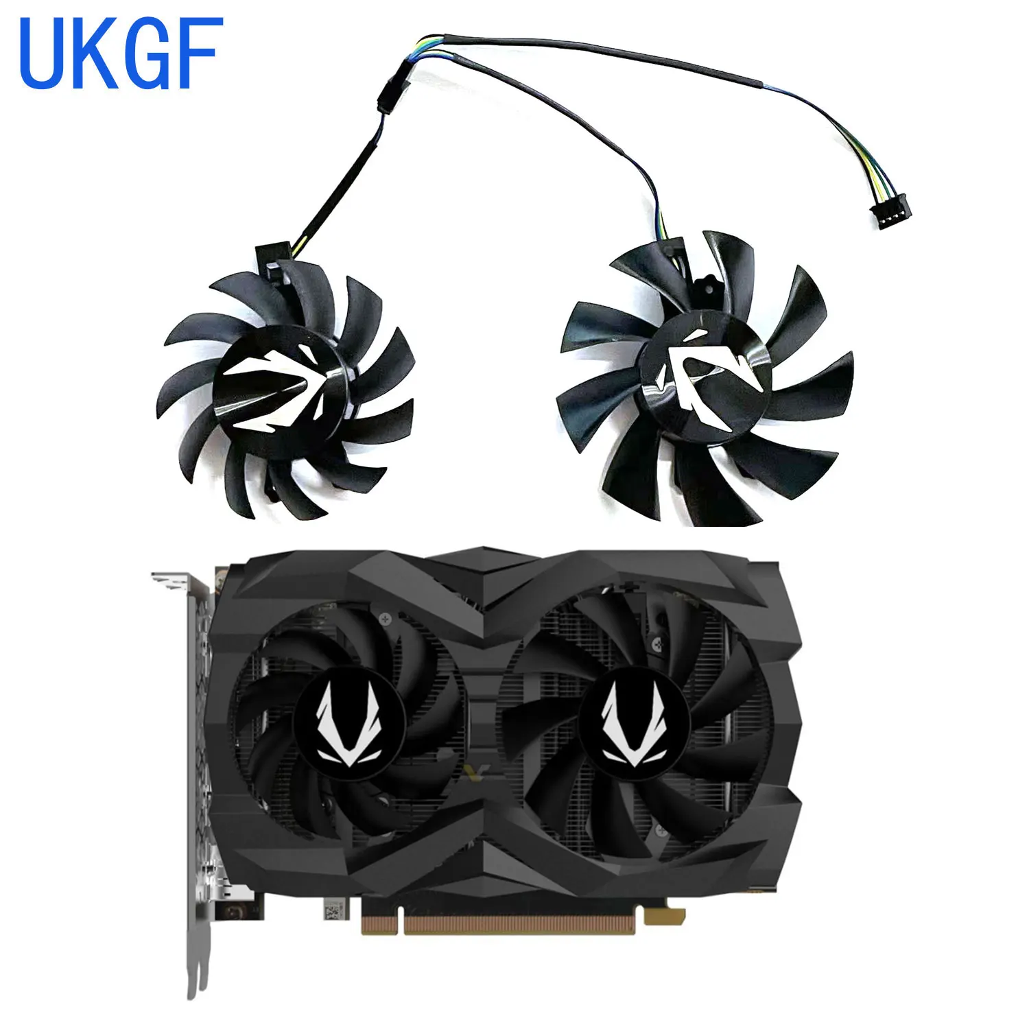 GA72S2U GA82S2H 12V 0.32A 4Pin Cooling FAN For ZOTAC GAMING GeForce GTX ...