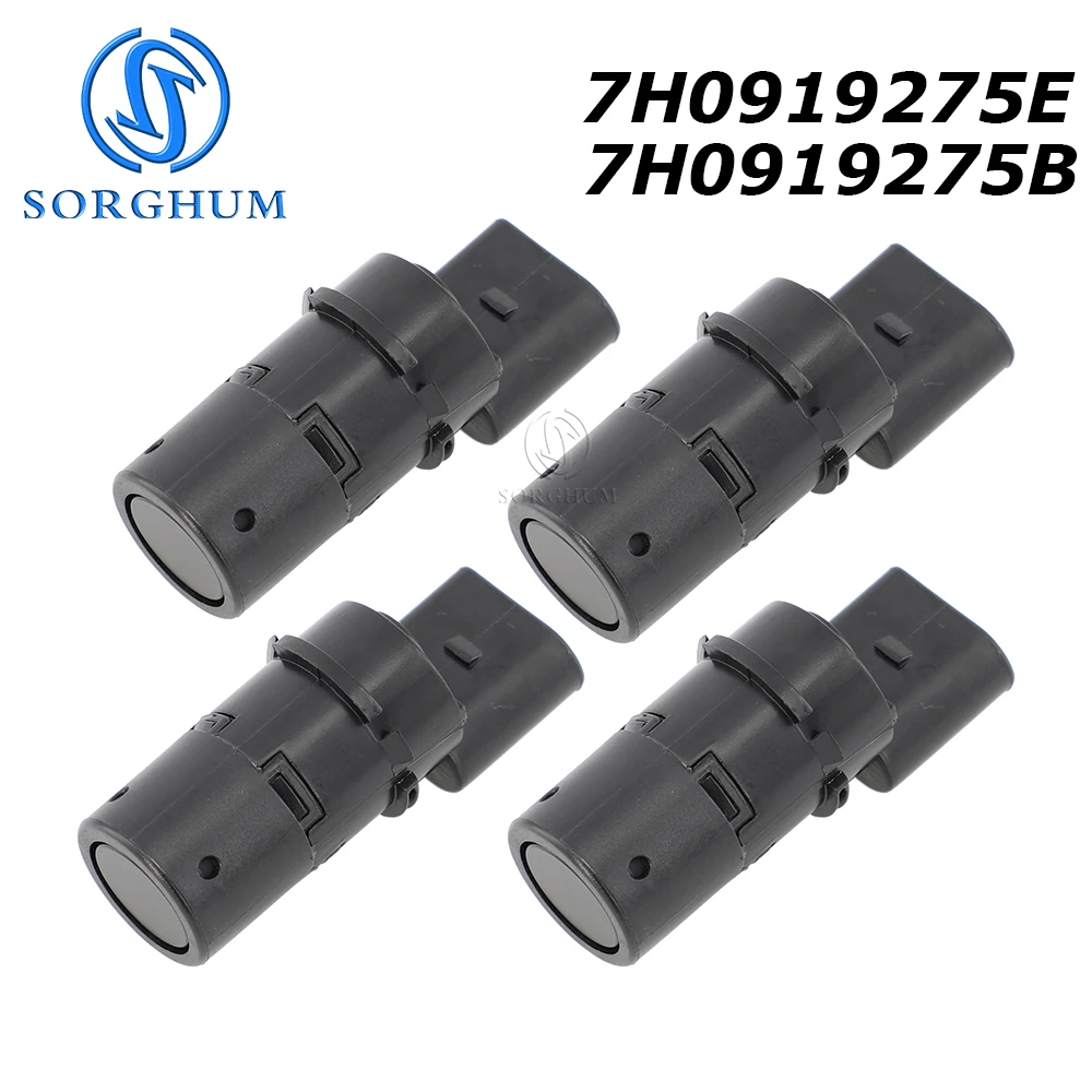 4pcs 7H0919275E 7H0919275B Front Rear PDC Parking Sensor For Audi A6 ...