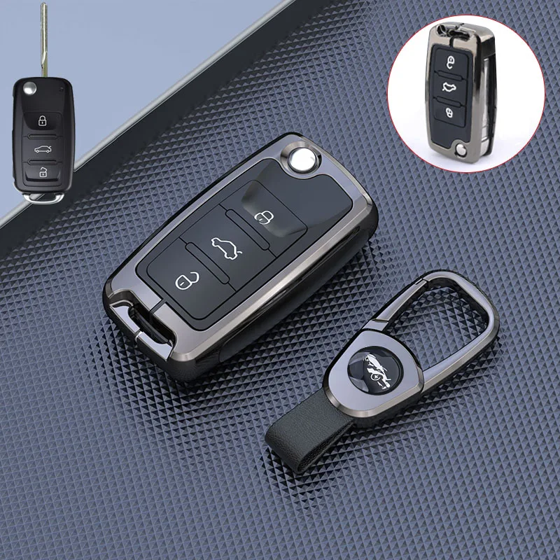Zinc-Alloy-Car-Key-Case-Full-Cover-Protection-Shell-Bag-for-VW ...
