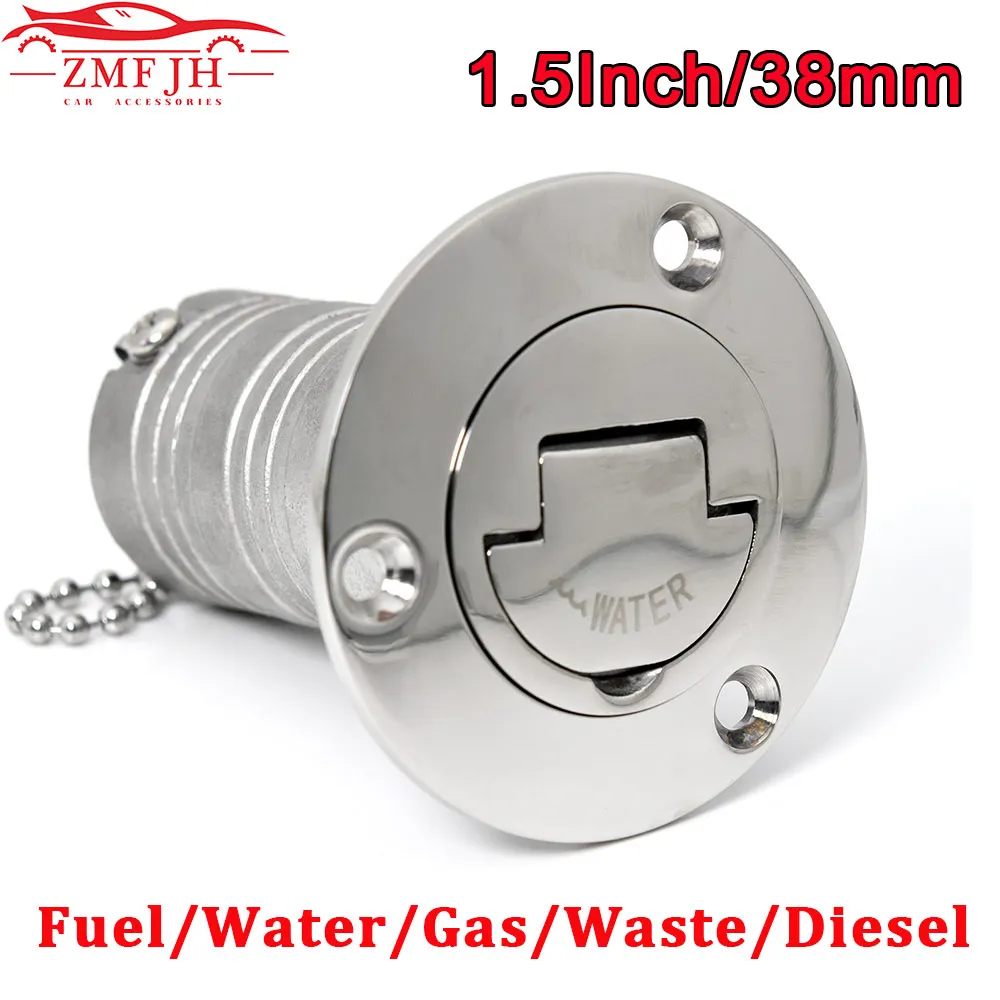 1-5-38mm-Deck-Filler-Fill-FUEL-GAS-DIESEL-WATER-WASTE-stainless-steel ...