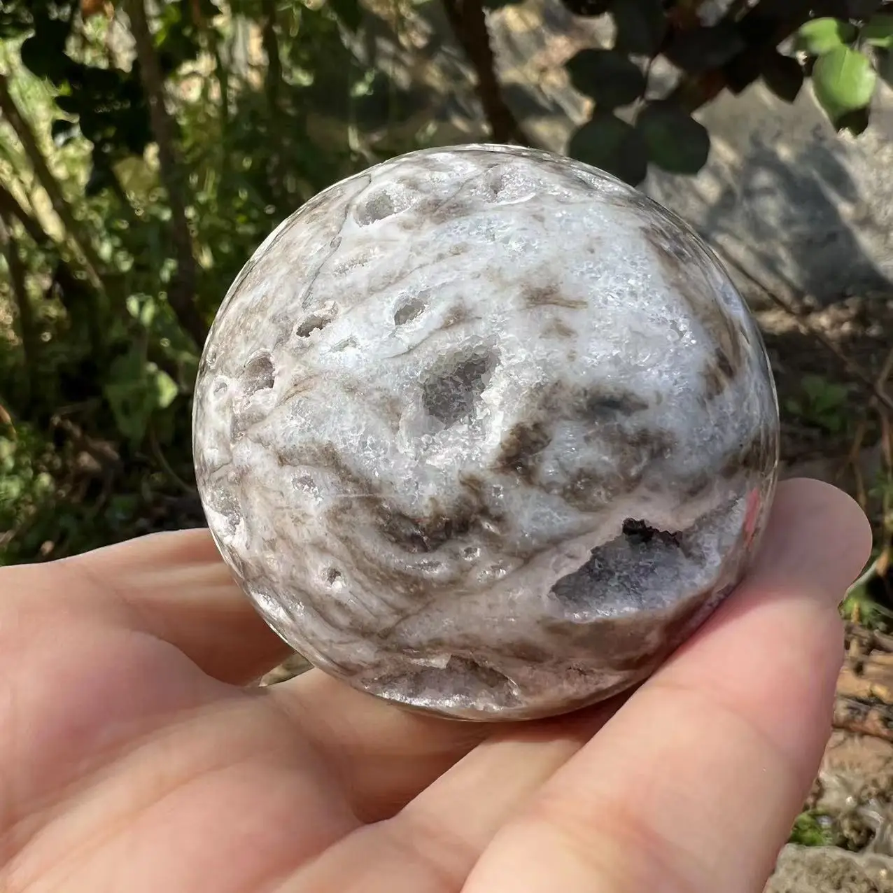 Natural Crystal Point Fluorite Root Rare Crystals Healing Stone Ball ...