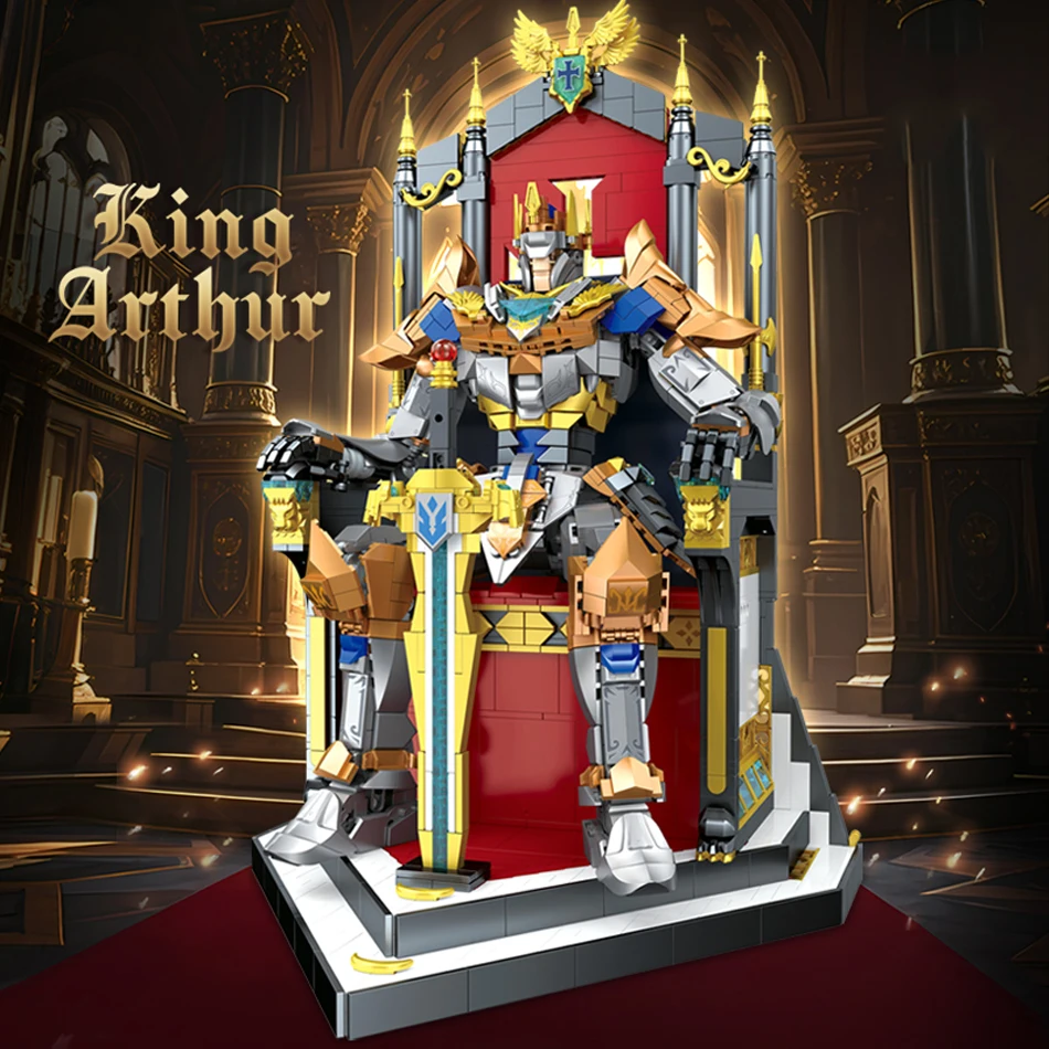 MOC Technical Legend King Arthur Figures Knights of the Round Table ...