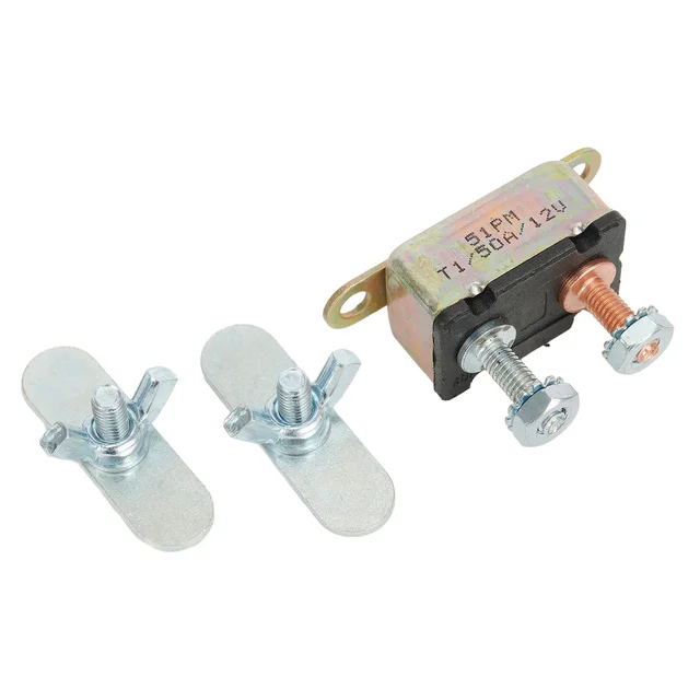 100 A DC Breaker 50 Amp 'Short Stop' Auto Reset Circuit Breaker 12 Volt ...