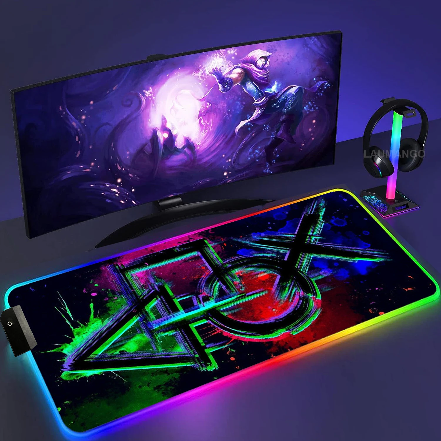 Geometric-Mouse-Pad-Gamer-Mousepads-RGB-Gaming-Mousepad-XXL-Mouse-Mat ...