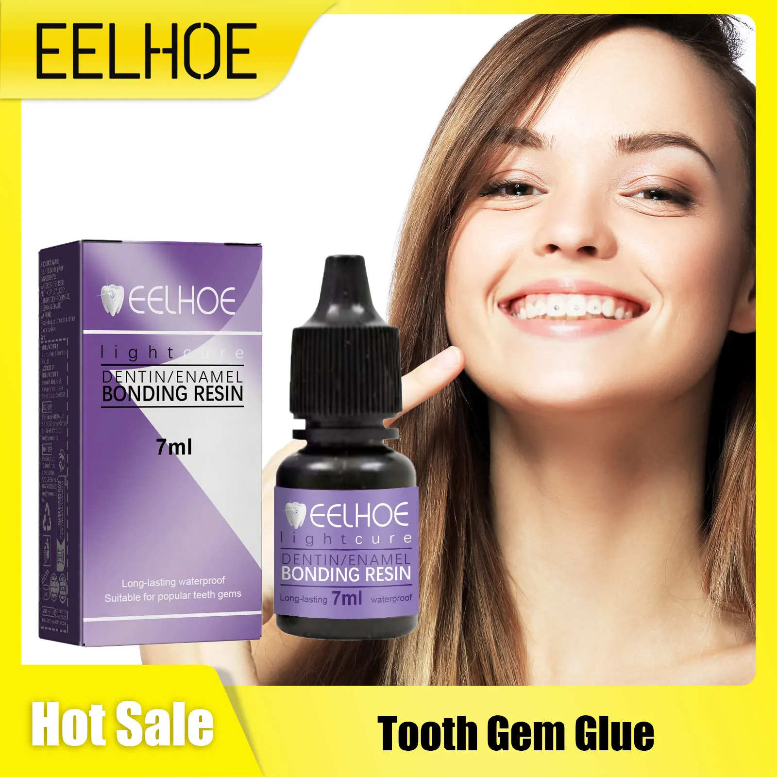 Tooth Gem Bonding Resin Glue Diamond Crystal Self Adhesive Glue ...