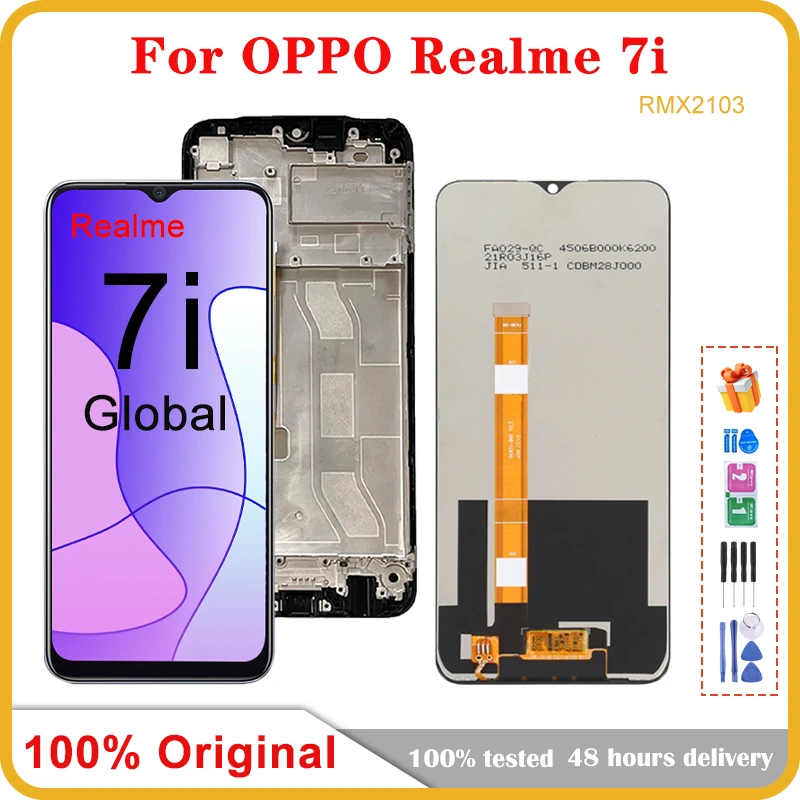 6.5 ”original For Oppo Realme 7i Global Rmx2193 Lcd Display Touch ...