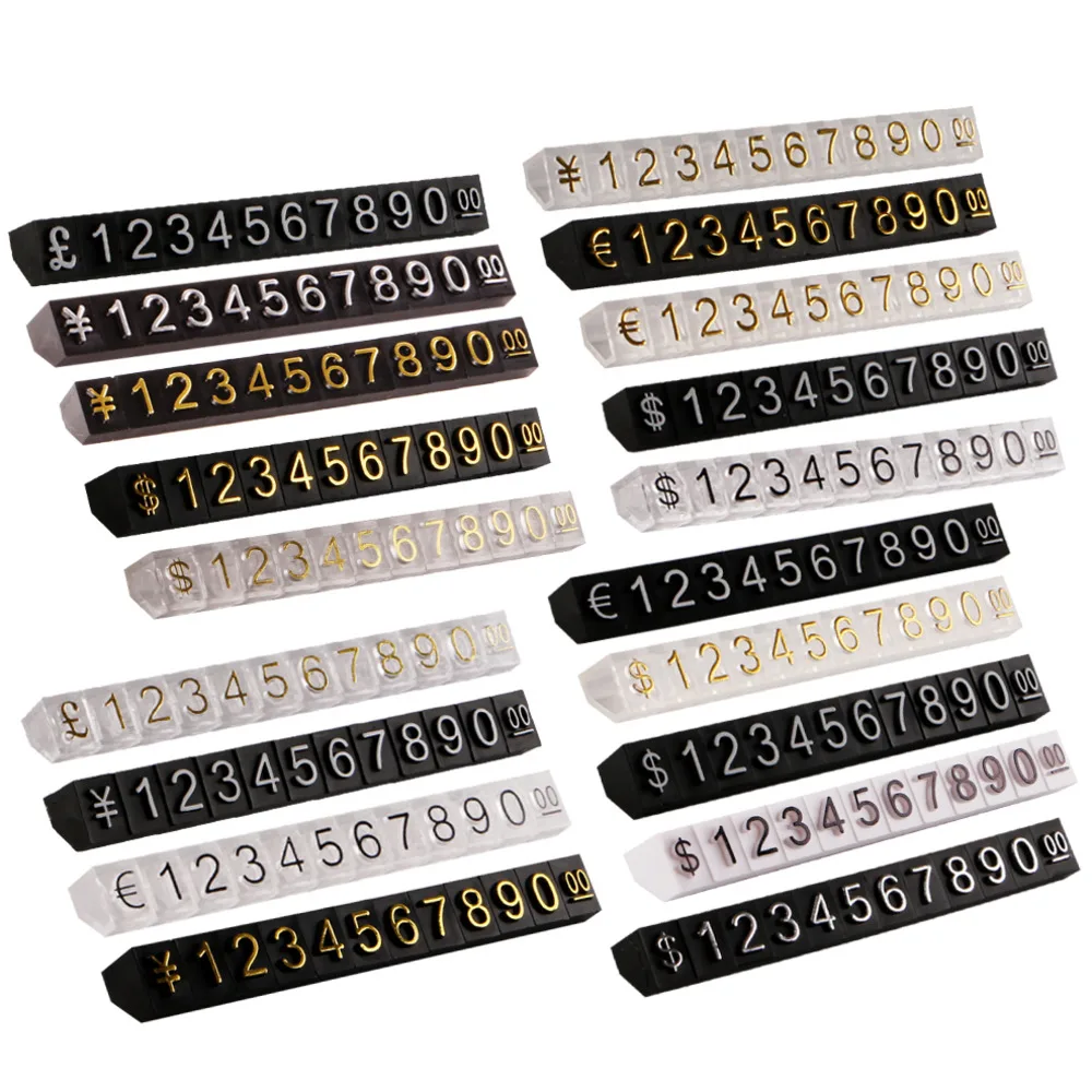 9x6-5mm-L-Plastic-Cubes-Price-Display-Tags-Adjustable-Number-Stand ...