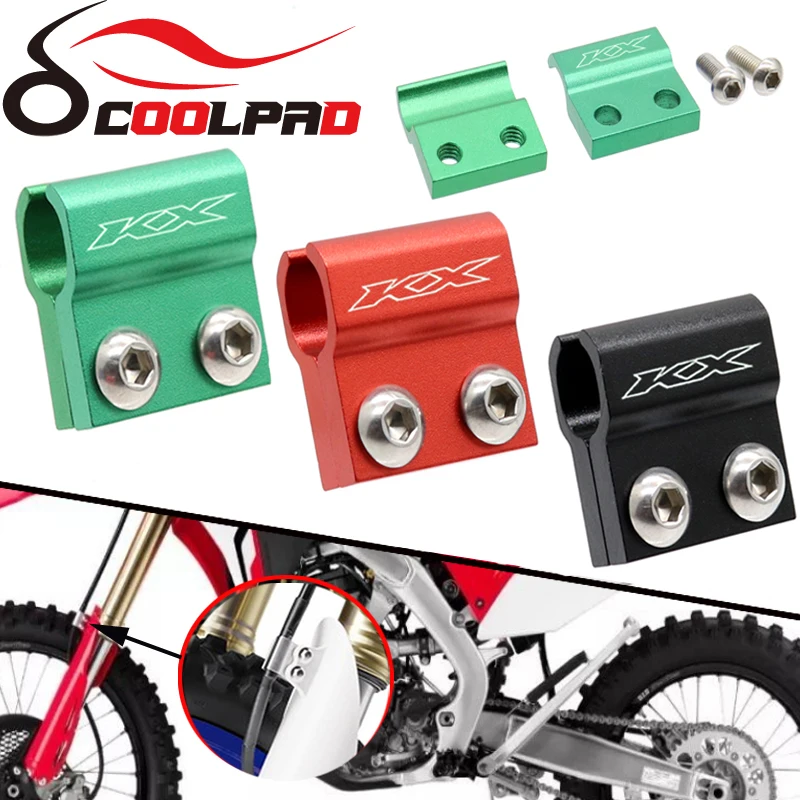 Front Brake Hose Clamp For KAWASAKI KX450 KX250 KX100 KX85 KX 250 F ...