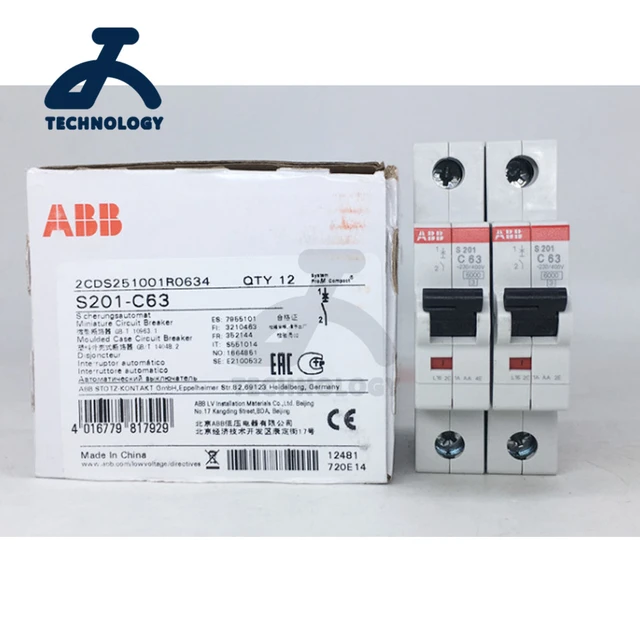 Original New ABB leakage protection air switch S202-K16 S202-K20 S202-K25 S202-K32 S202-K40 S202 ...