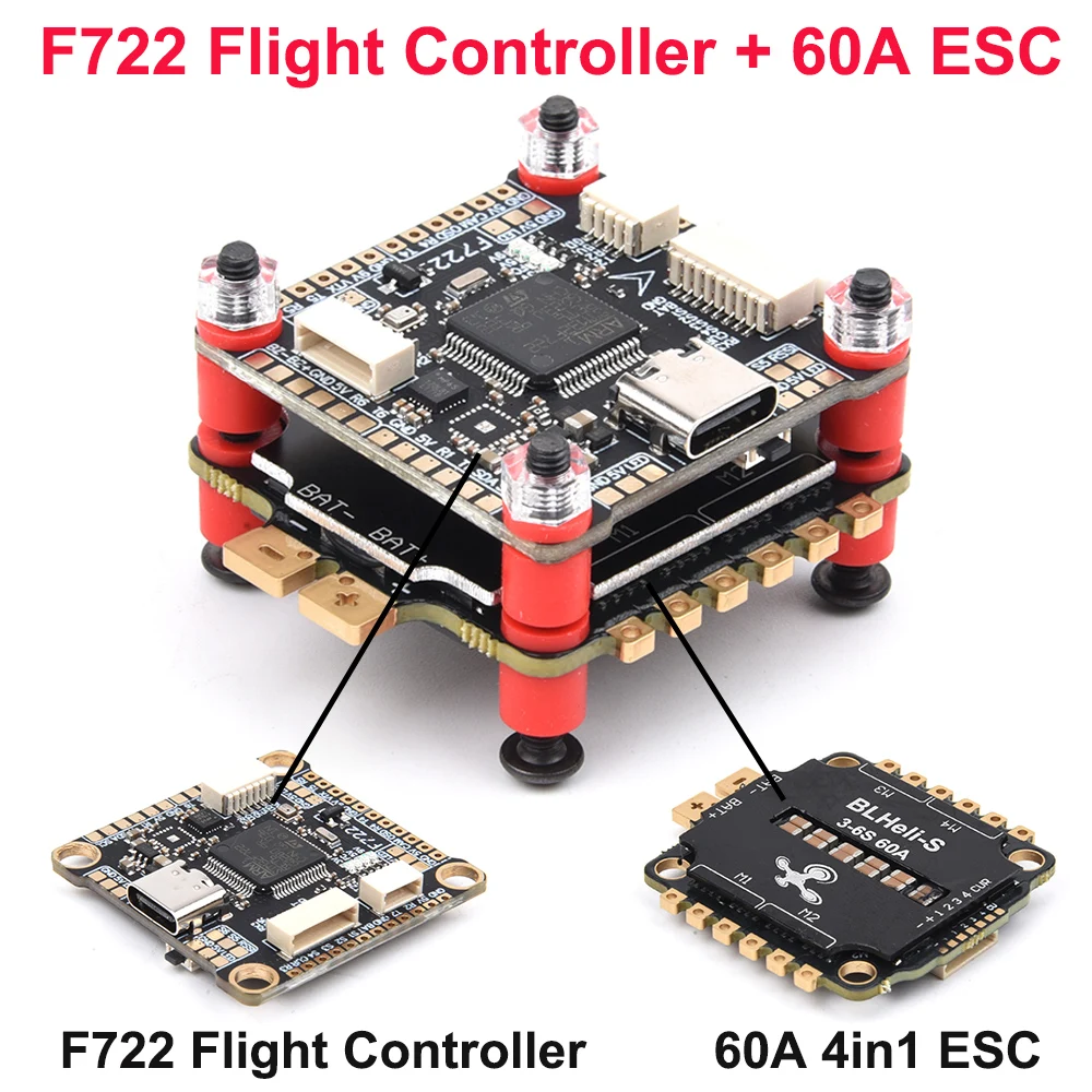 Rc Fpv F405 F405hd F7 F722 F4 V3s Plus Fc 60a 4in