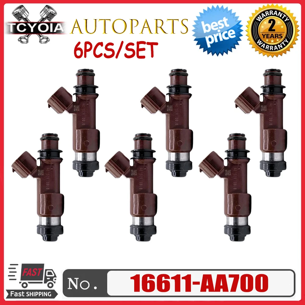 6pcs/lot OEM 16611AA700 16611-AA700 16611 AA700 Fuel Injector Nozzle ...