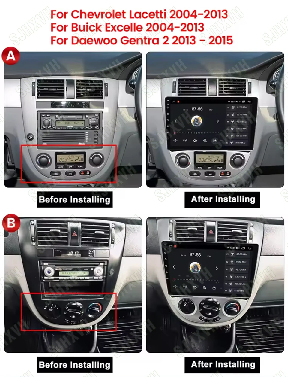 Автомобильный радиоприемник Android 16 для Chevrolet Lacetti J200 ...