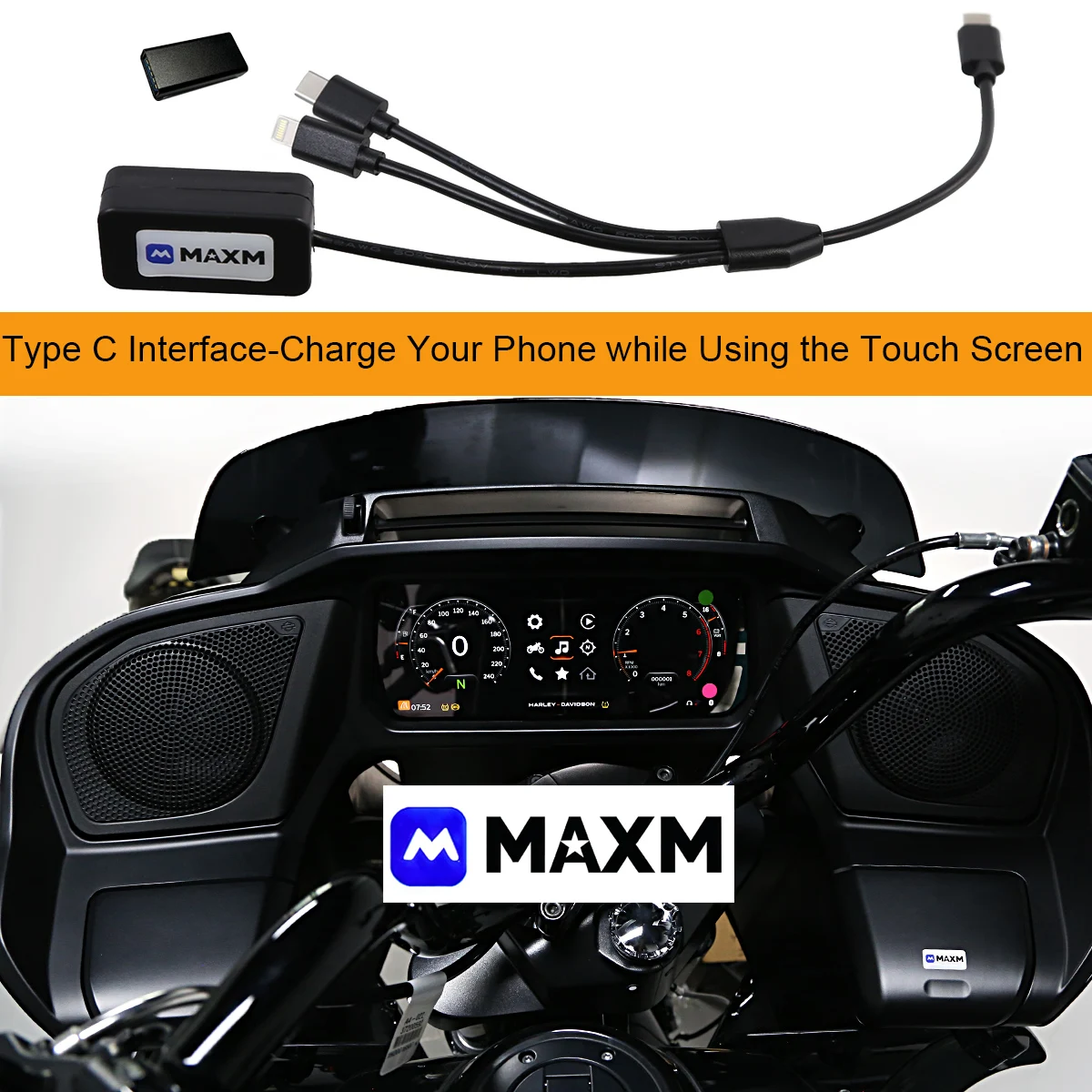 Motorcycle Wireless Carplay Adapter For Harley 2024 2025 Touring Street ...