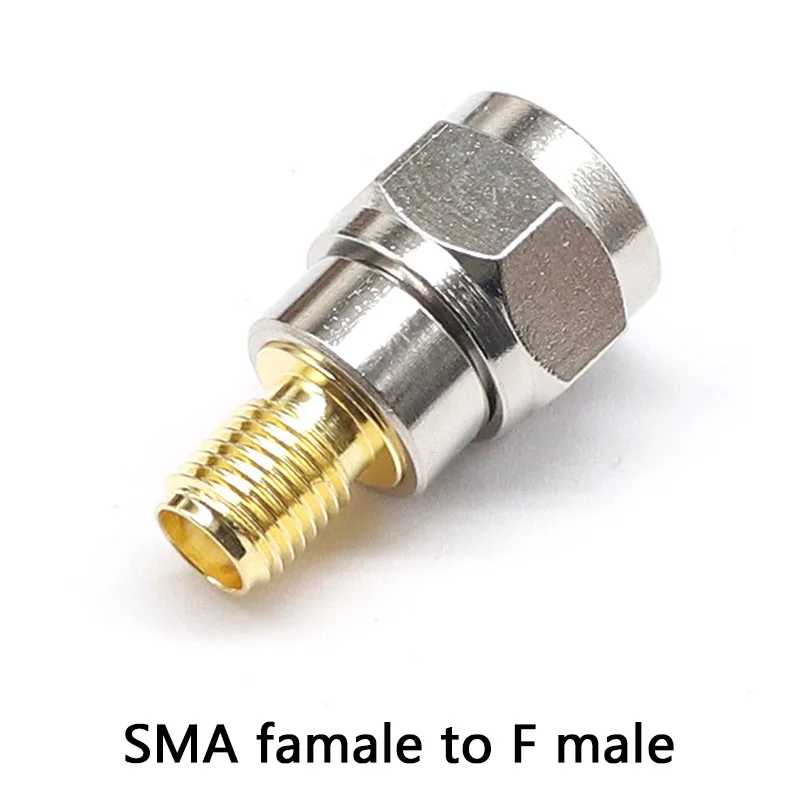 Connector RF coaxial coax adapter F Type Female Jack to SMA Male Plug ...