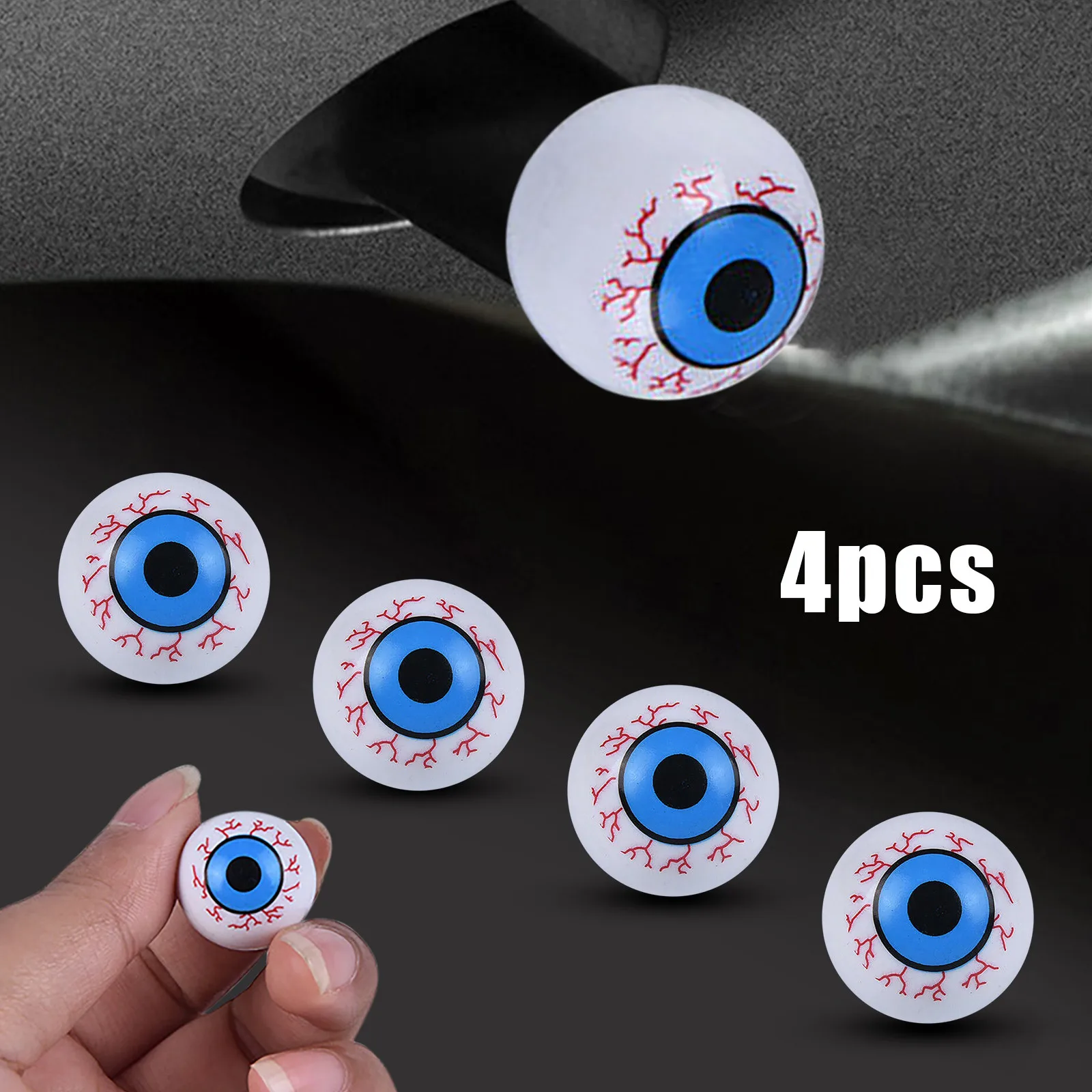 4-Pcs-Stem-Caps-Tire-Valves-Caps-Universal-Funny-Big-Eyes-Eyeball-Shape ...