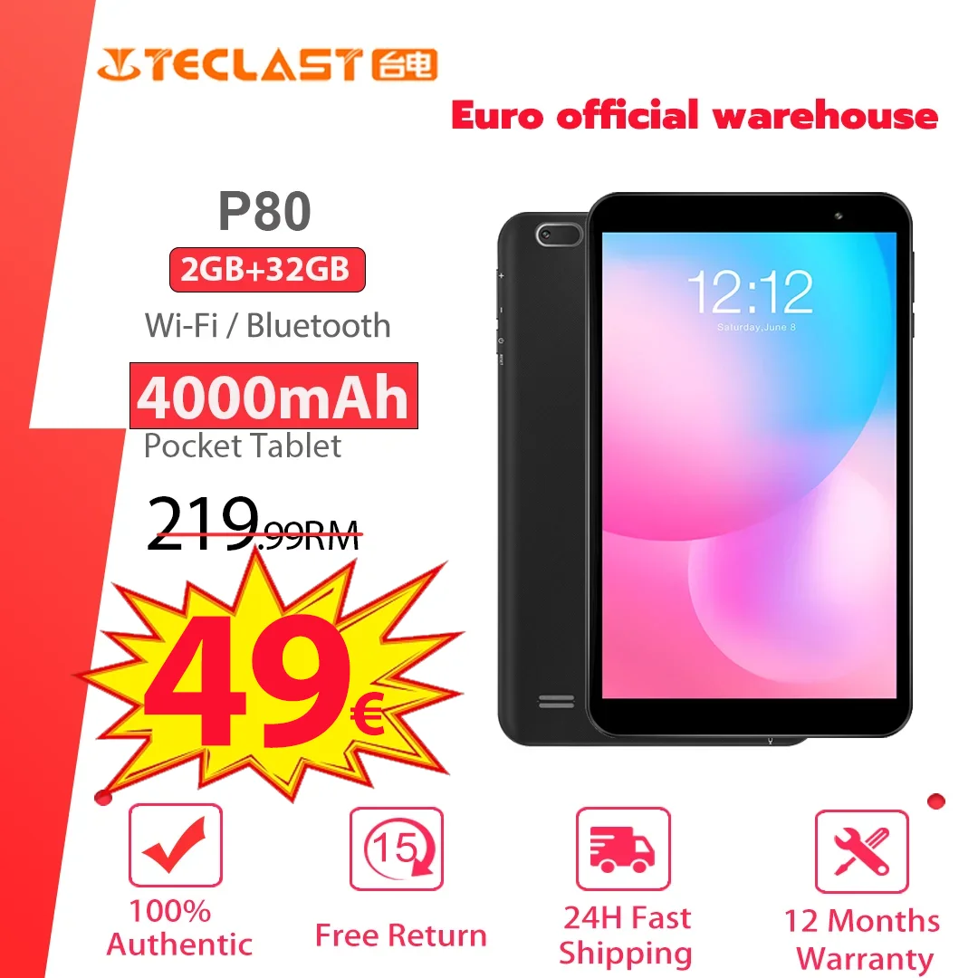 Teclast-P80-8-IPS-1280x800-Tablet-Android-10-0-OS-Allwinner-A133-CPU ...