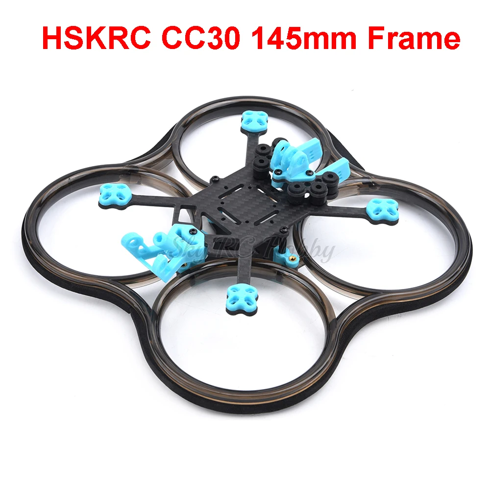 HSKRC CC30 145mm 145 3Inch 3K Carbon Fiber Frame Kit For RC FPV Drone ...
