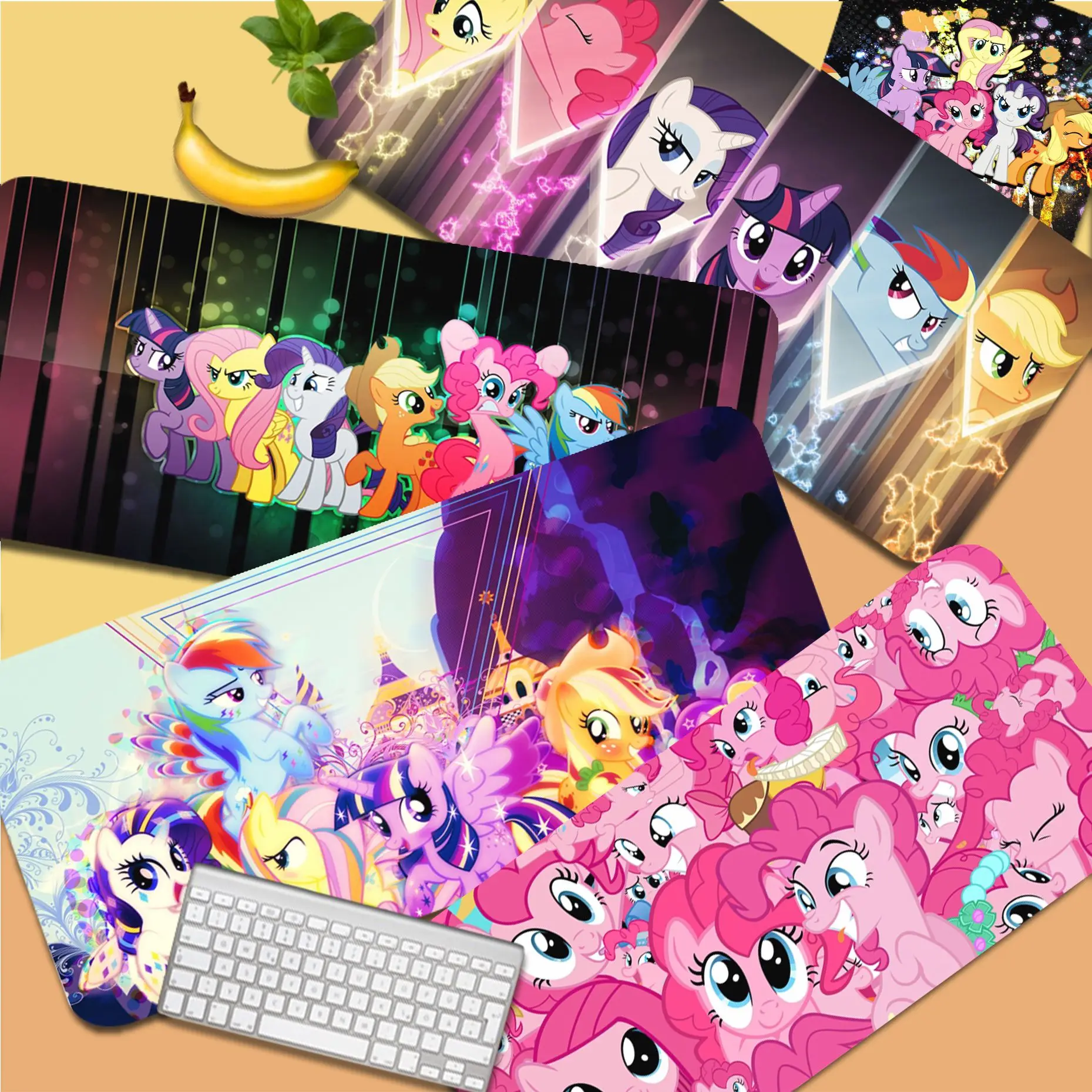 M-My-Cartoon-P-Pony-L-Little-Mousepad-Cute-Silicone-large-small-Pad-to ...