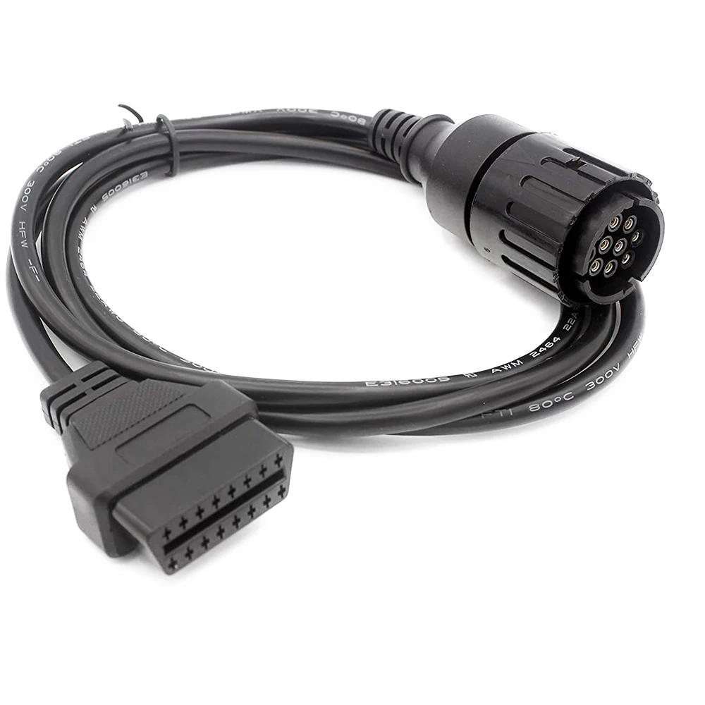 10 Pin to OBD2 Diagnostic Adapter Cable for BMW ICOM-D Motorcycle 150cm