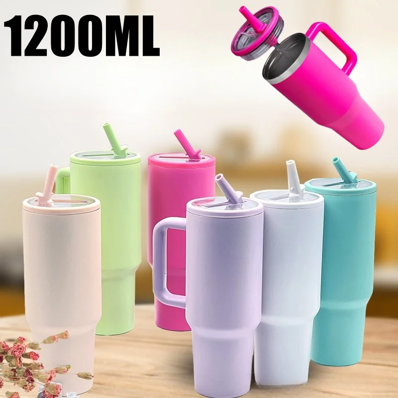 40oz-Handle-Car-Cup-304-Stainless-Steel-Vacuum-Insulation-Anti-leakage ...