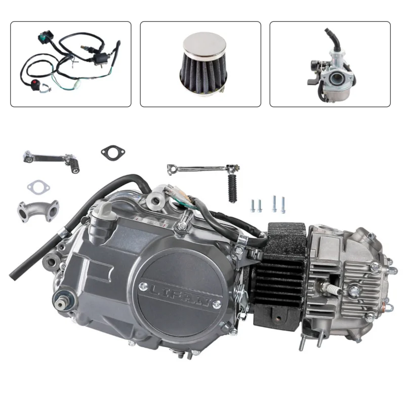 Lifan 125cc 4-Stroke Racing Engine Motor set For Trail CT70 CT90 Z50 ...