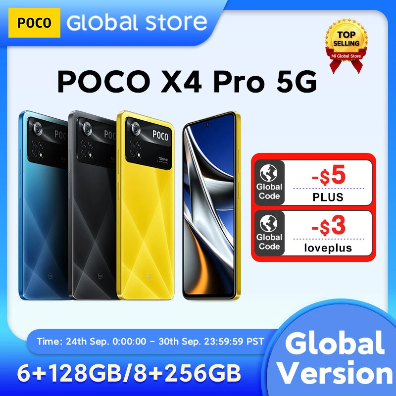 Versão Global Poco X4 Pro 5g Smartphone 6gb 128gb/8gb 256gb Nfc ...