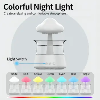 Relax Cloud Rain Diffuser Humidifier Raindrop Aromatherapy Machine ...