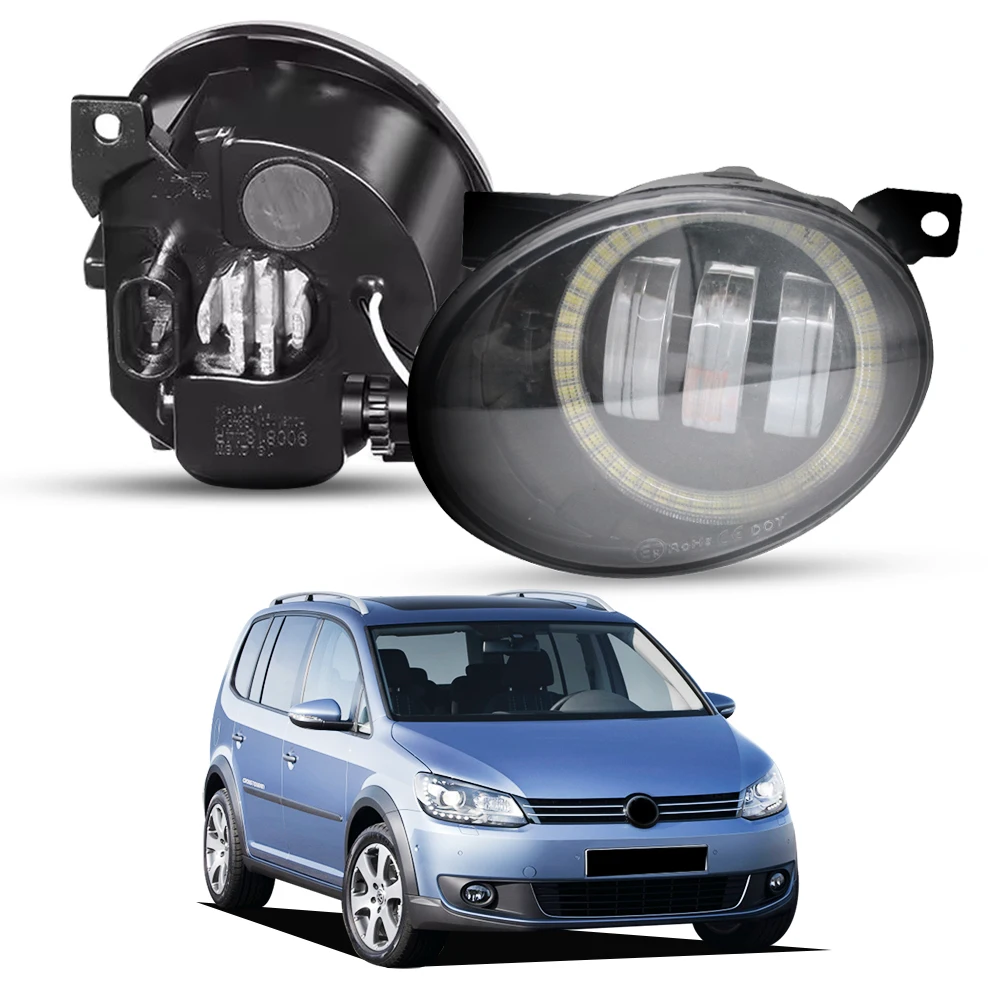 Led Fog Light 3-Lenses for VW Caddy Touran 2011 2012 2013 2014 2015 ...