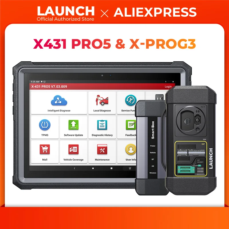 Launch-Key-Programming-Tool-X431-Pro-5-X-PROG3-Set-Car-Diagnostic-Tool ...